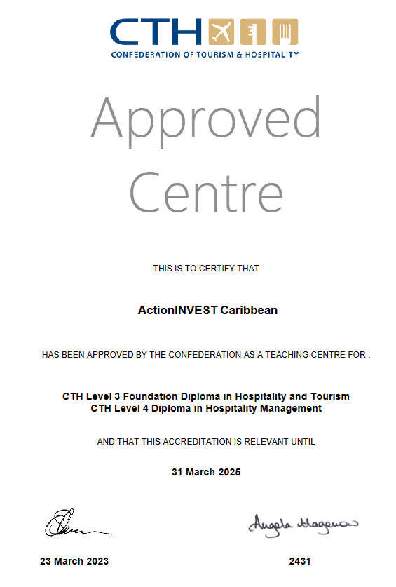 Confederation Of Tourism & Hospitality - ActionINVEST Caribbean Inc.